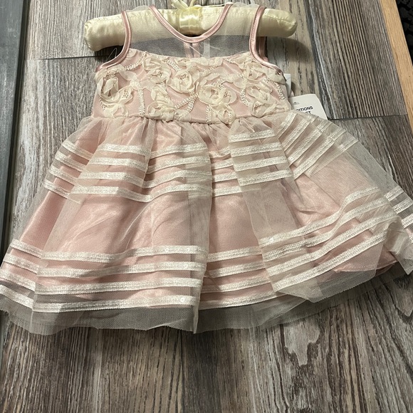 Rare Editions | Dresses | Rare Editions Baby Girl Tool Dress Blush With ...